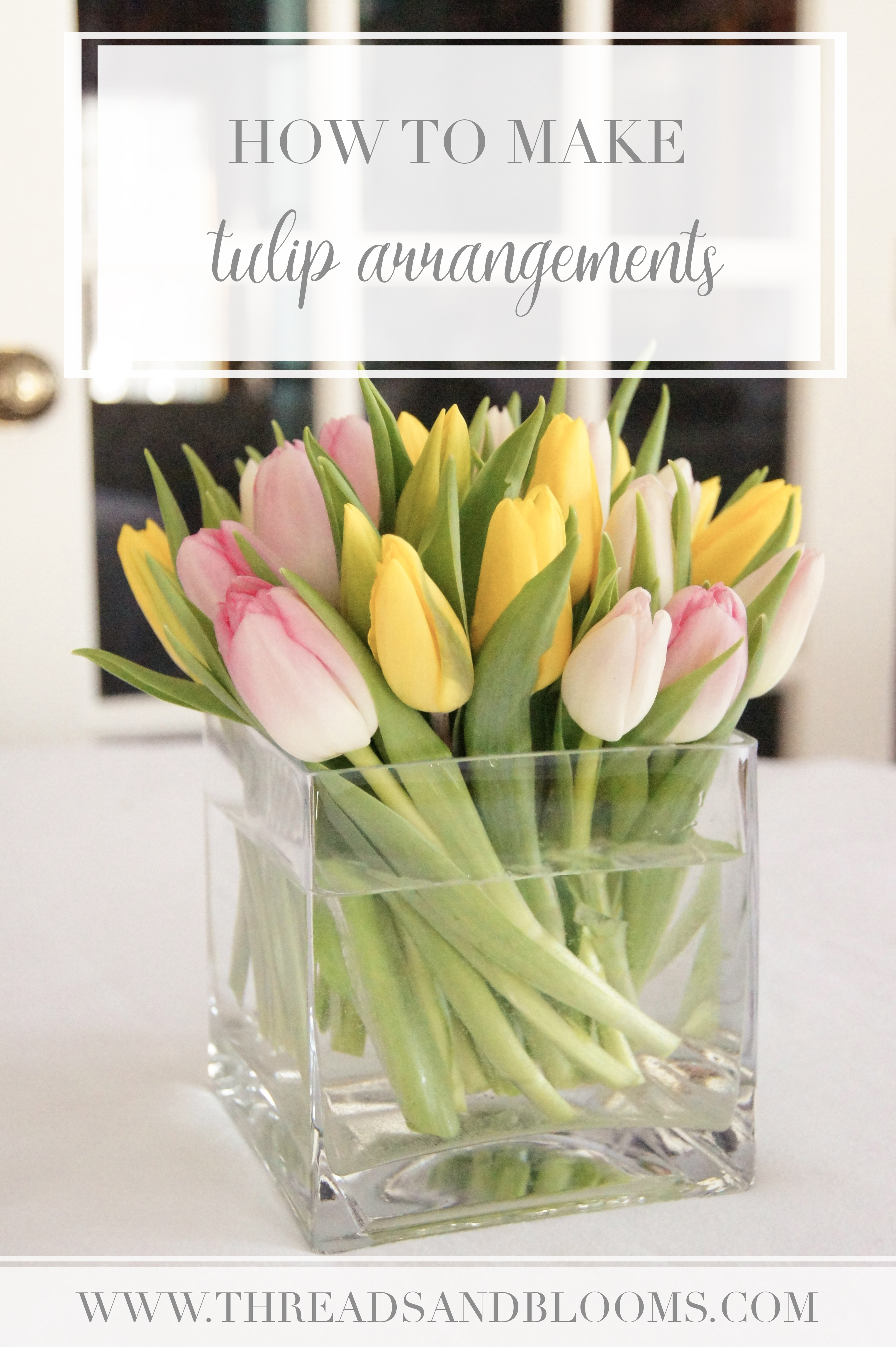 4 Tulip Arrangements Step By Step How To Make A Tulip Arrangement